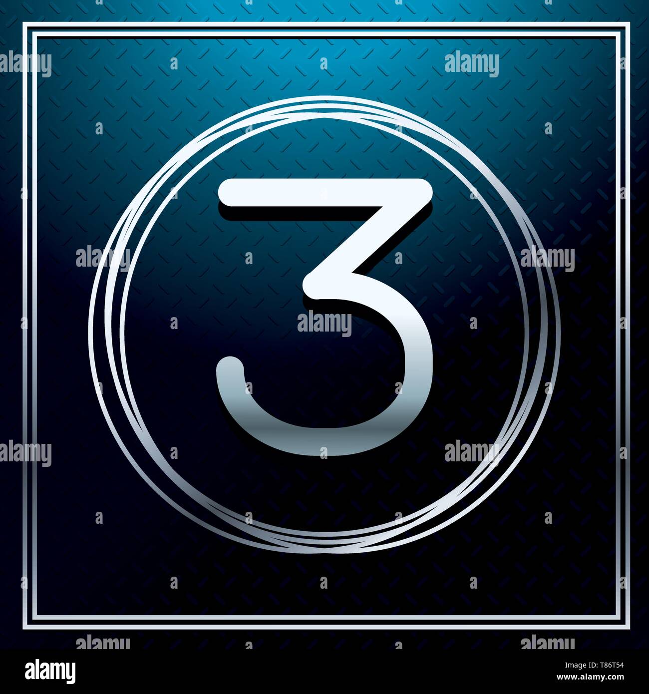 three font number over metallic texture Stock Vector Image & Art - Alamy