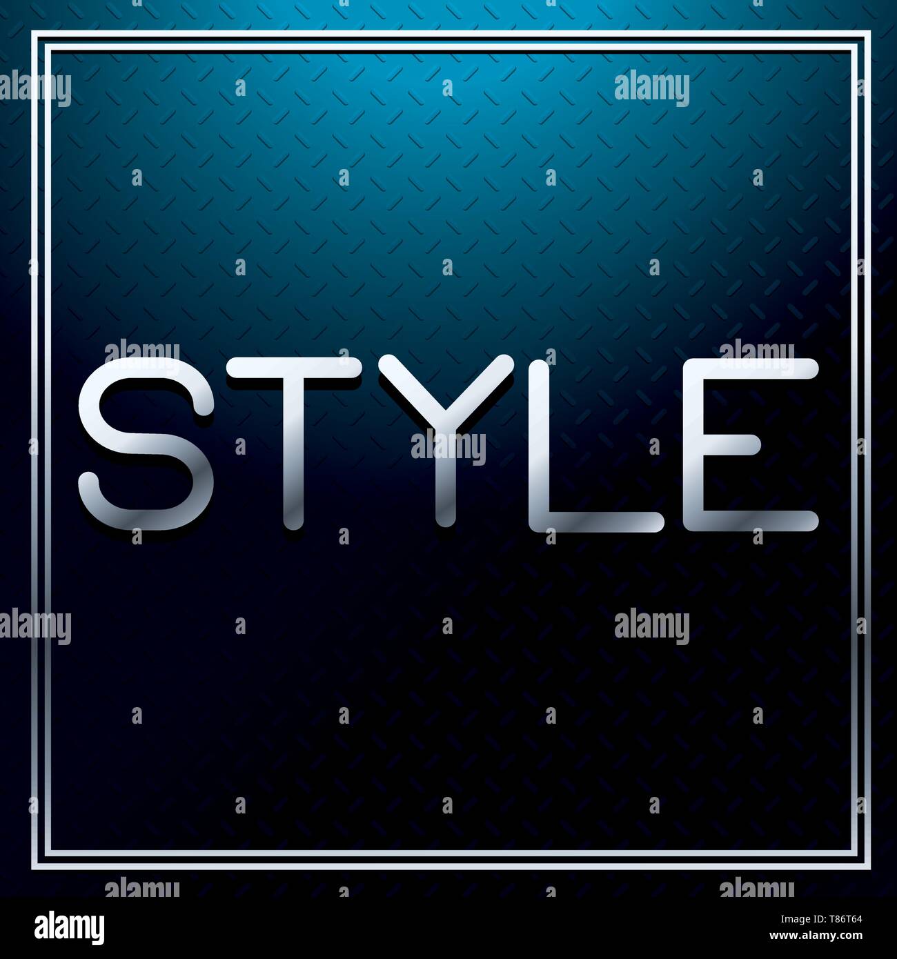 style metallic font Stock Vector Image & Art - Alamy