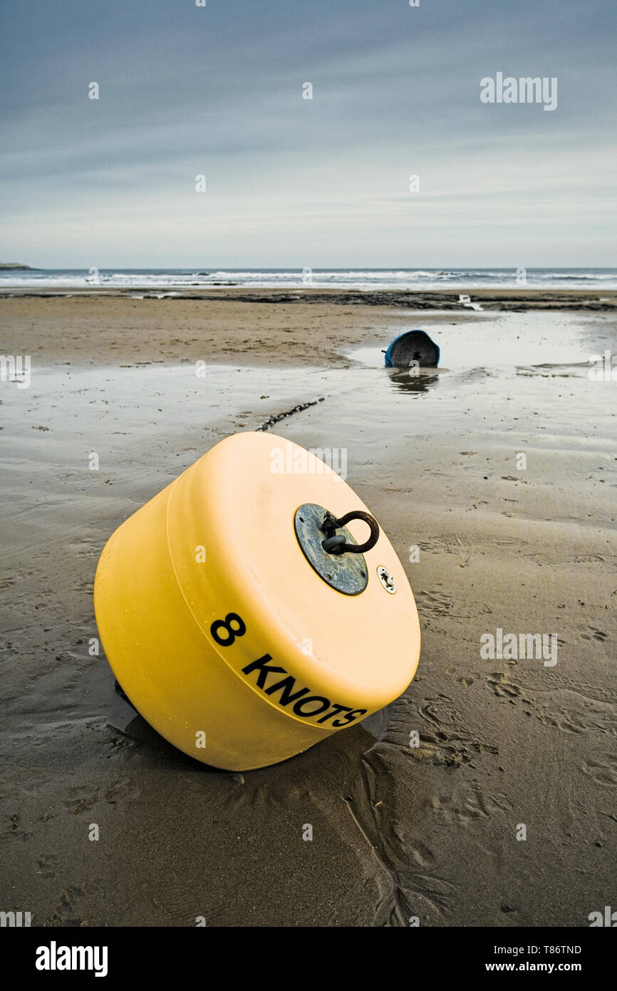 Buoy on Beach Stock Photo - Alamy