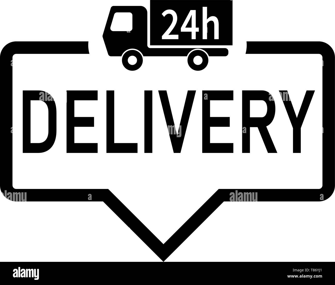FREE SHIPPING. Delivery - speech bubble icon. Vector illustration ...