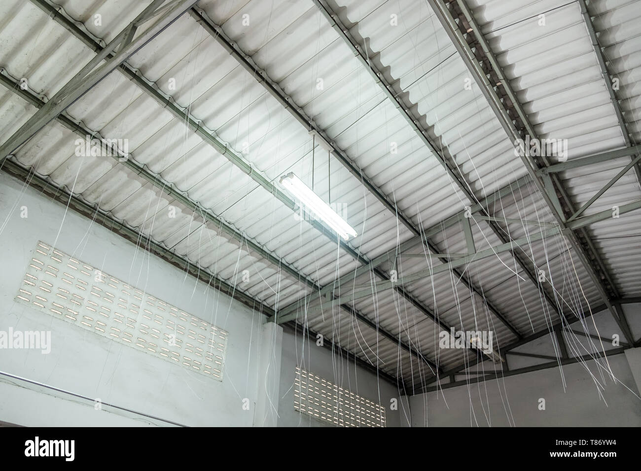 Ceiling building make inside structure house Stock Photo - Alamy