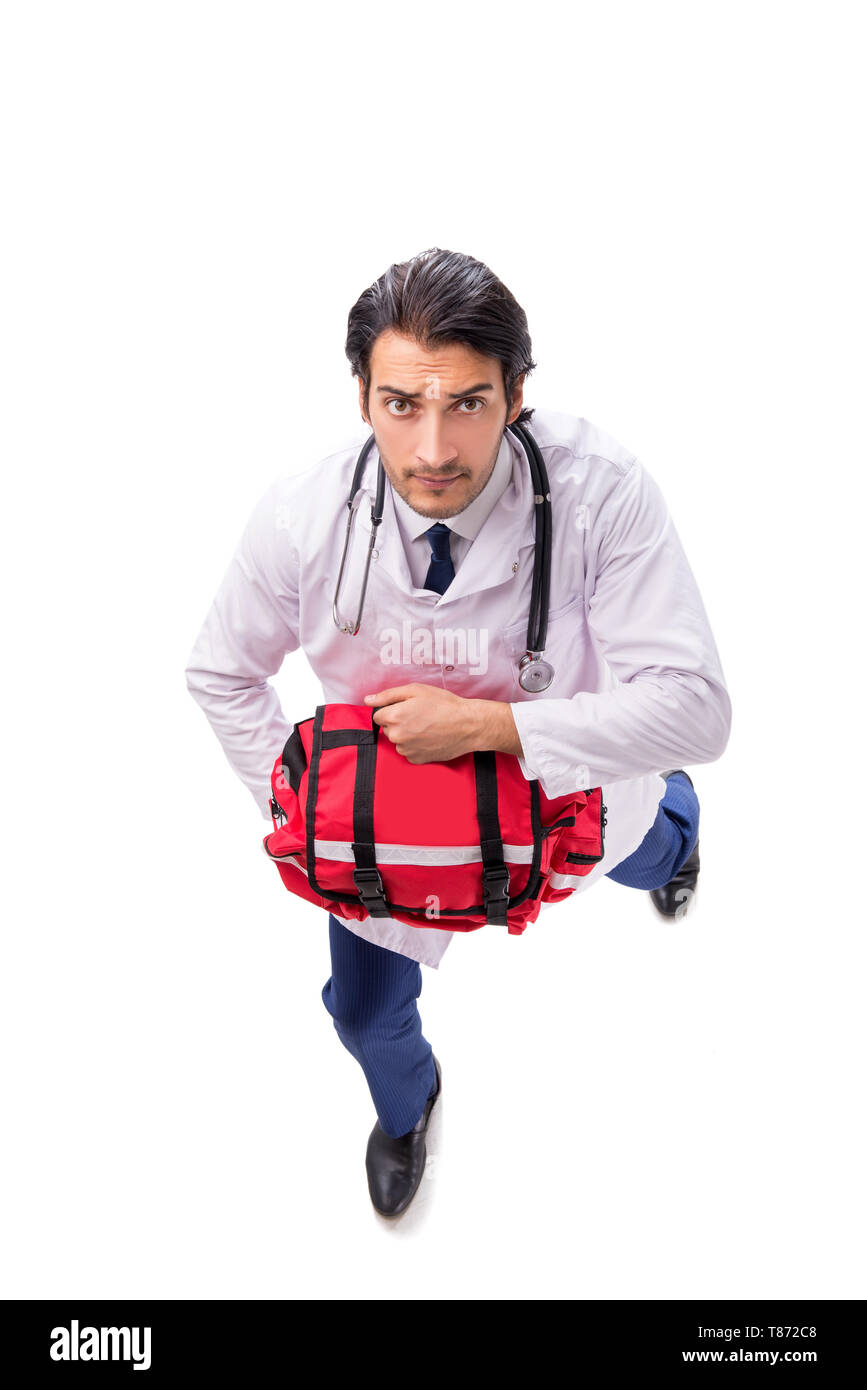 Paramedic man running medical kit hi-res stock photography and images ...