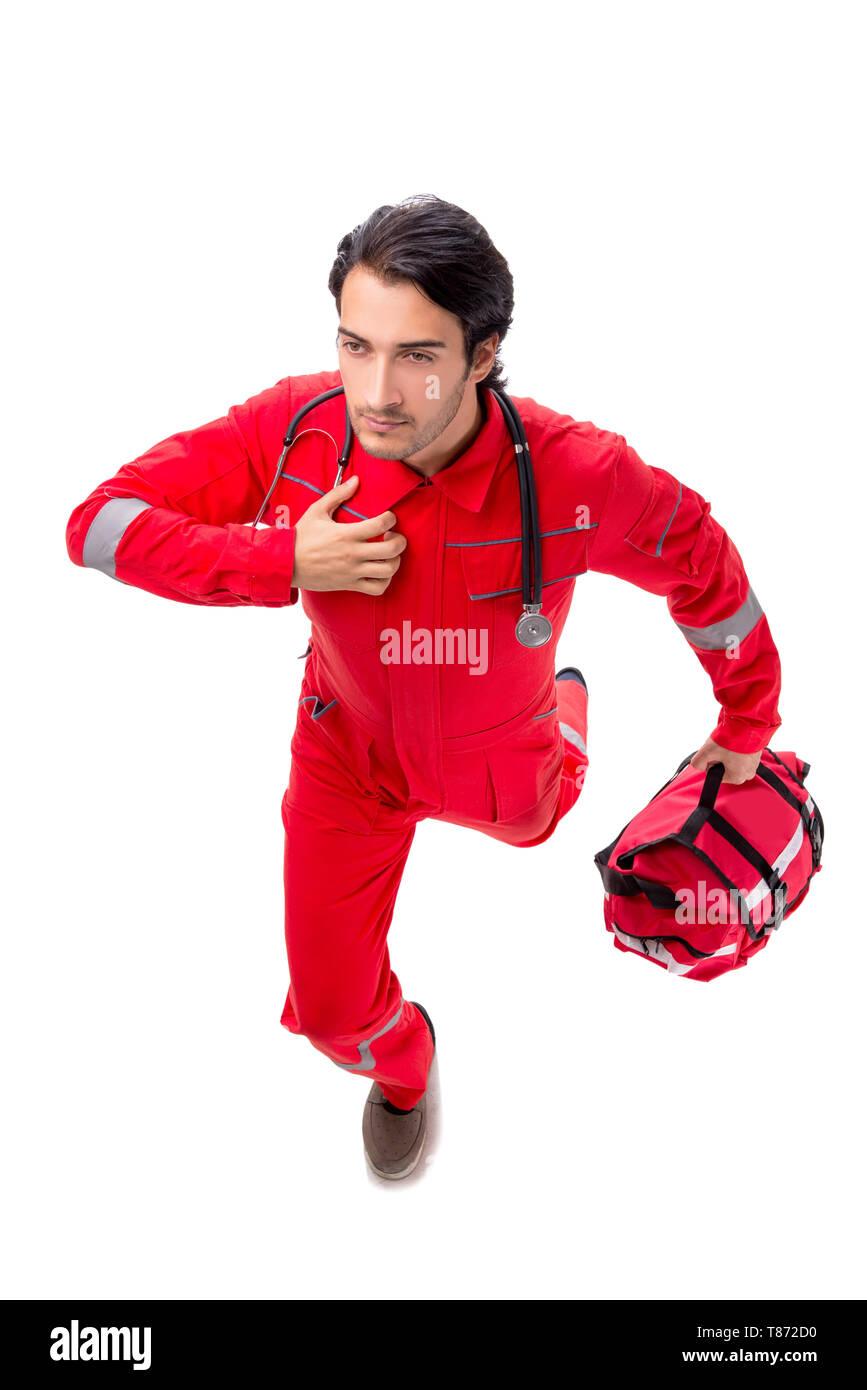 Paramedic man running medical kit hi-res stock photography and images ...