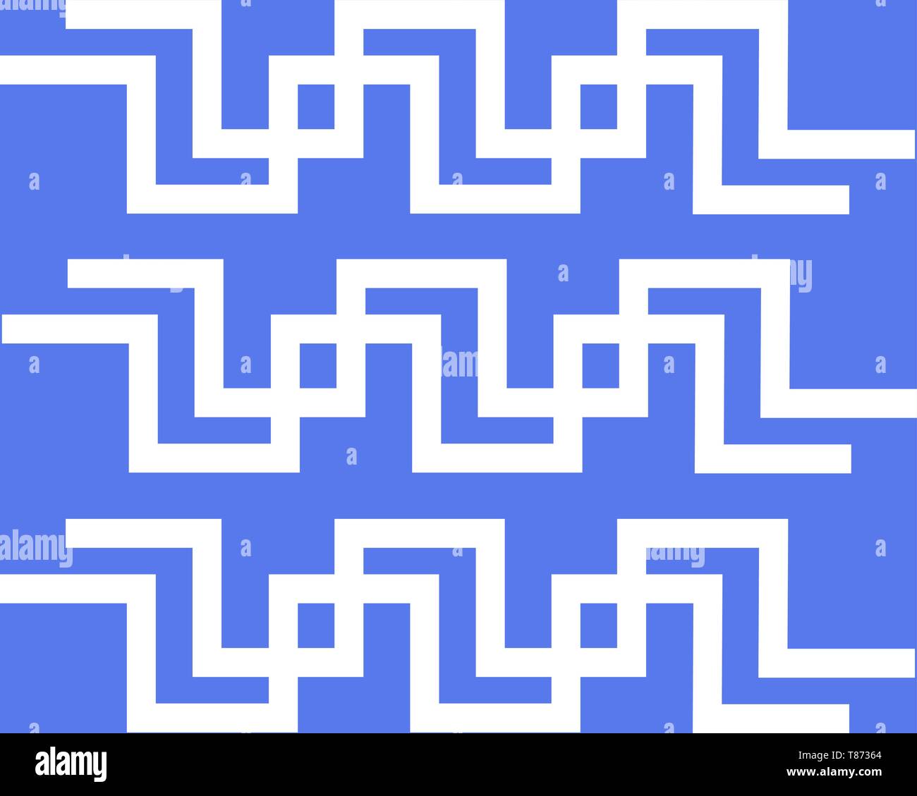 geometric print white grid line on blue background Stock Vector Image ...