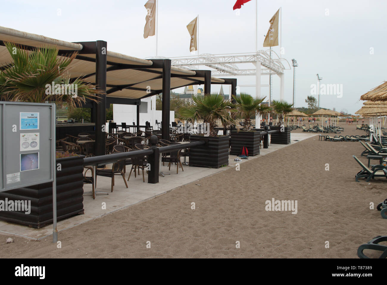 summer beach bar on the shores of the Mediterranean Stock Photo - Alamy
