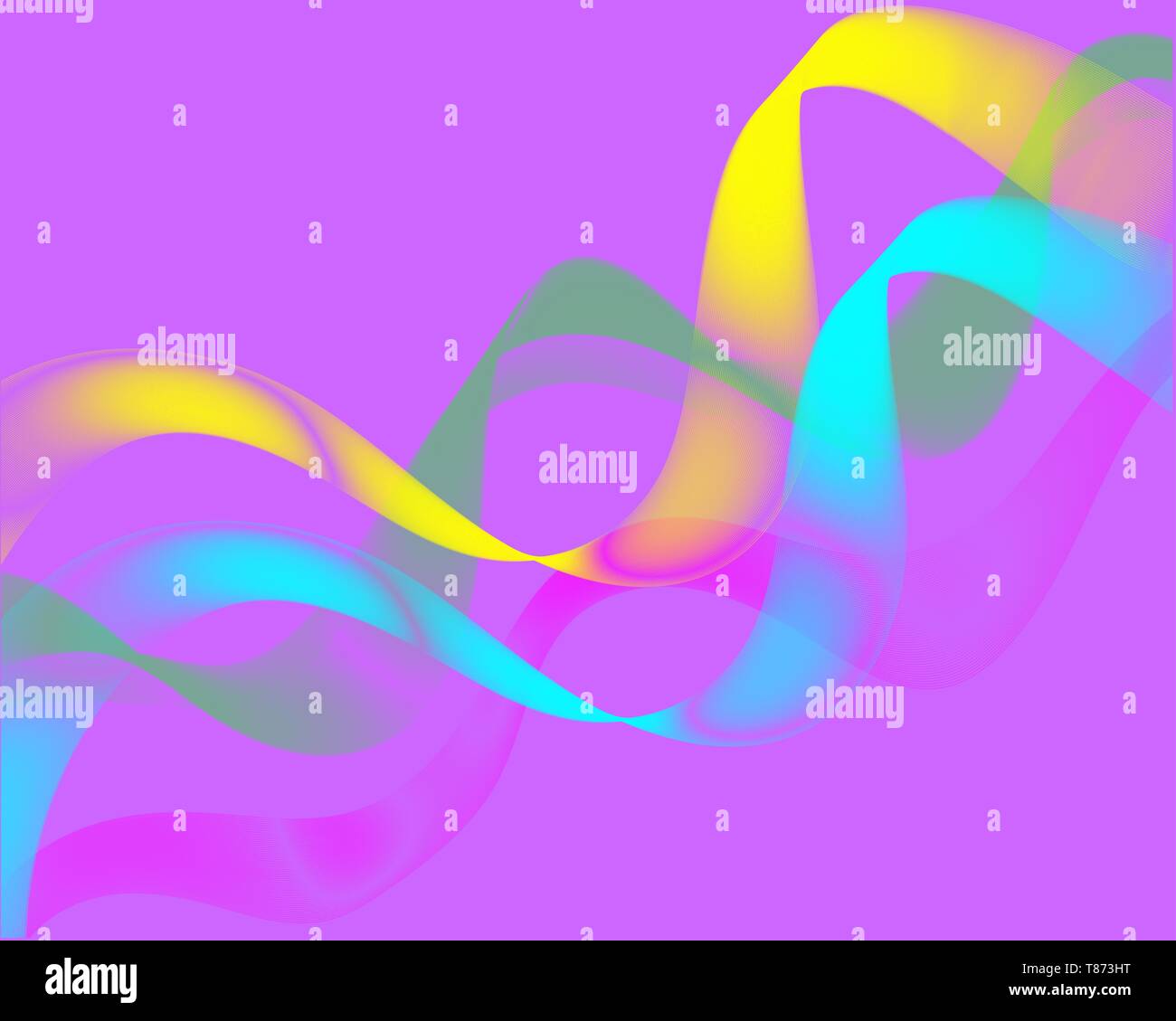 bright print pink yellow blue green grid lines on lilac background ...