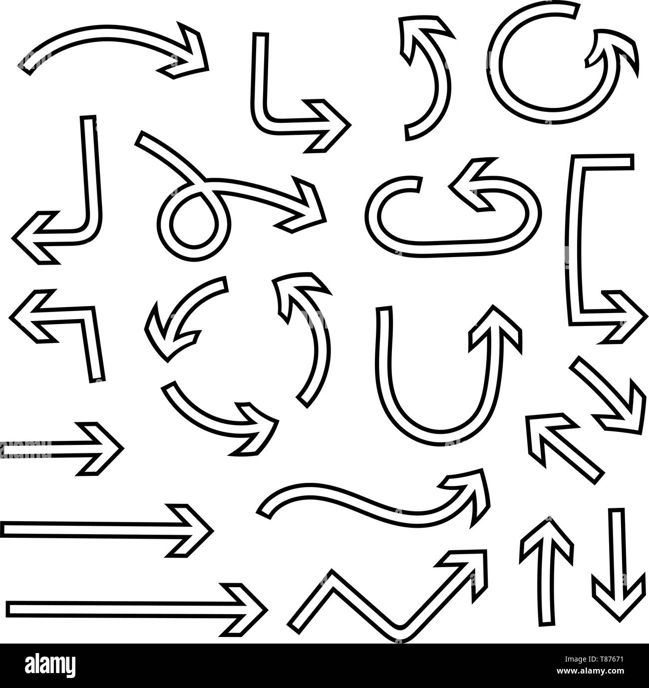 Vector arrows Stock Vector Images - Alamy