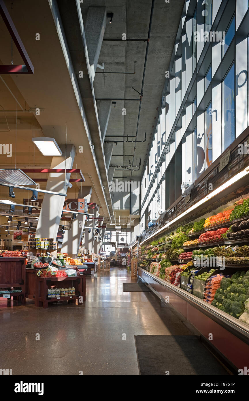 Produce Section on a Supermarket Stock Photo - Alamy