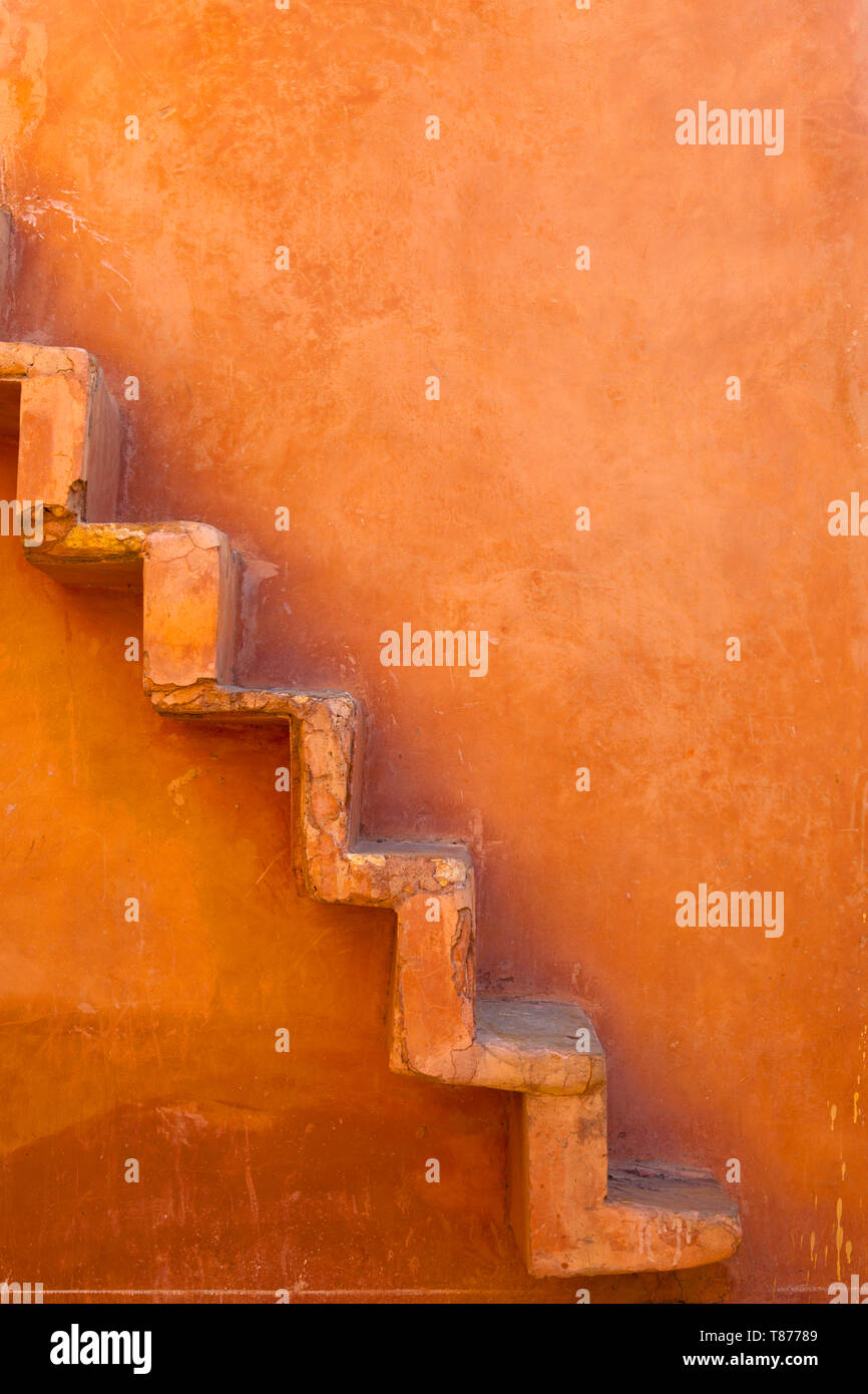 Built-in Steps on the Side of a Wall Stock Photo - Alamy