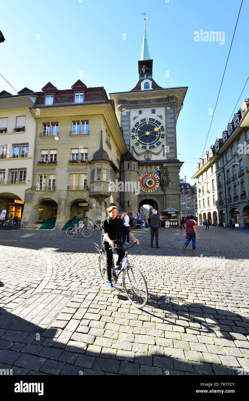 Switzerland, Canton of Berne, Berne, old town listed as World Heritage ...