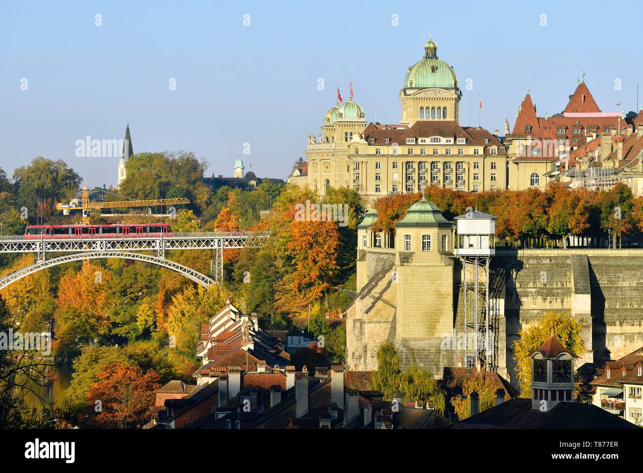 Switzerland, canton of Berne, Berne, the old town listed as World ...