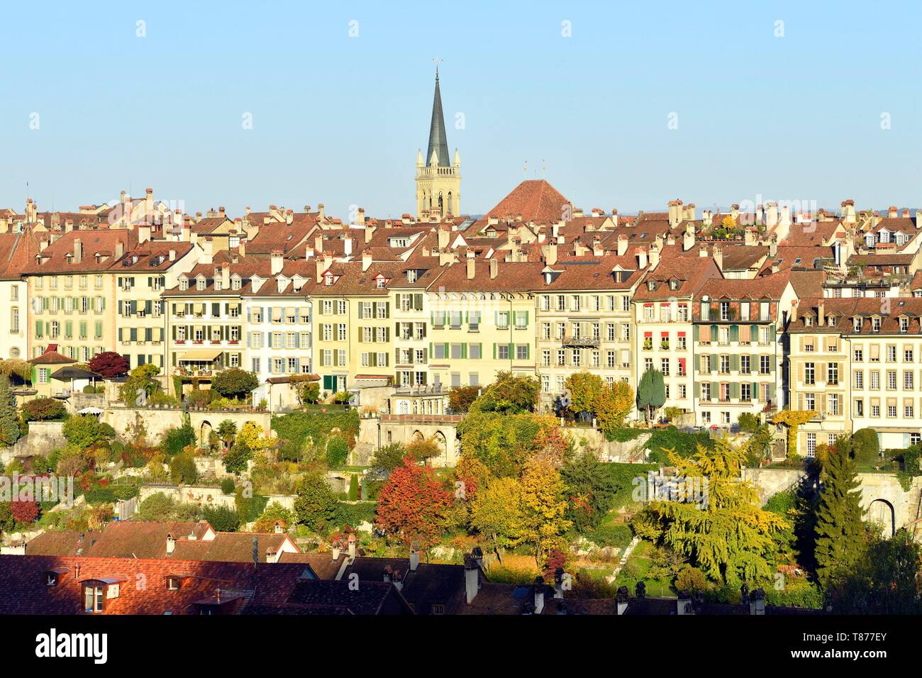 Switzerland, canton of Berne, Berne, old town listed as World Heritage ...