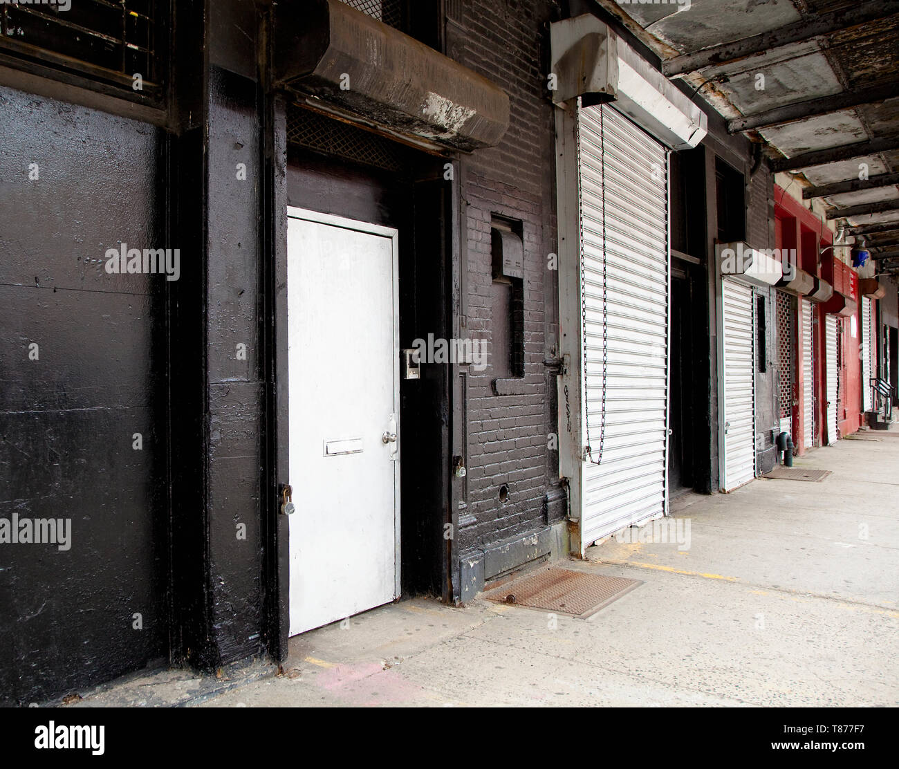 Row of Loading Bay Doors Stock Photo - Alamy