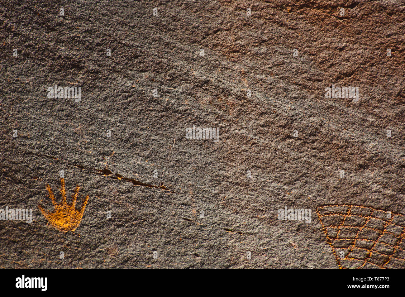 Native American Hand Petroglyph Stock Photo - Alamy