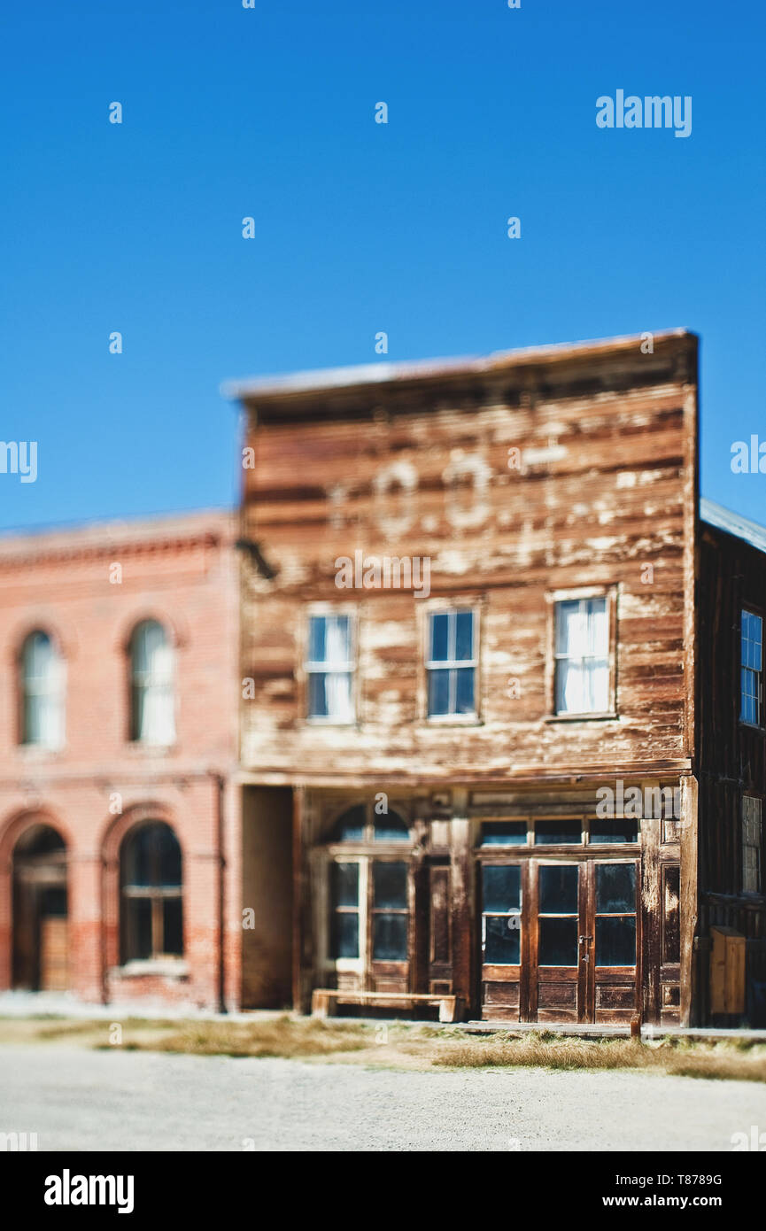 Buildings of a Desert Ghost Town Stock Photo - Alamy