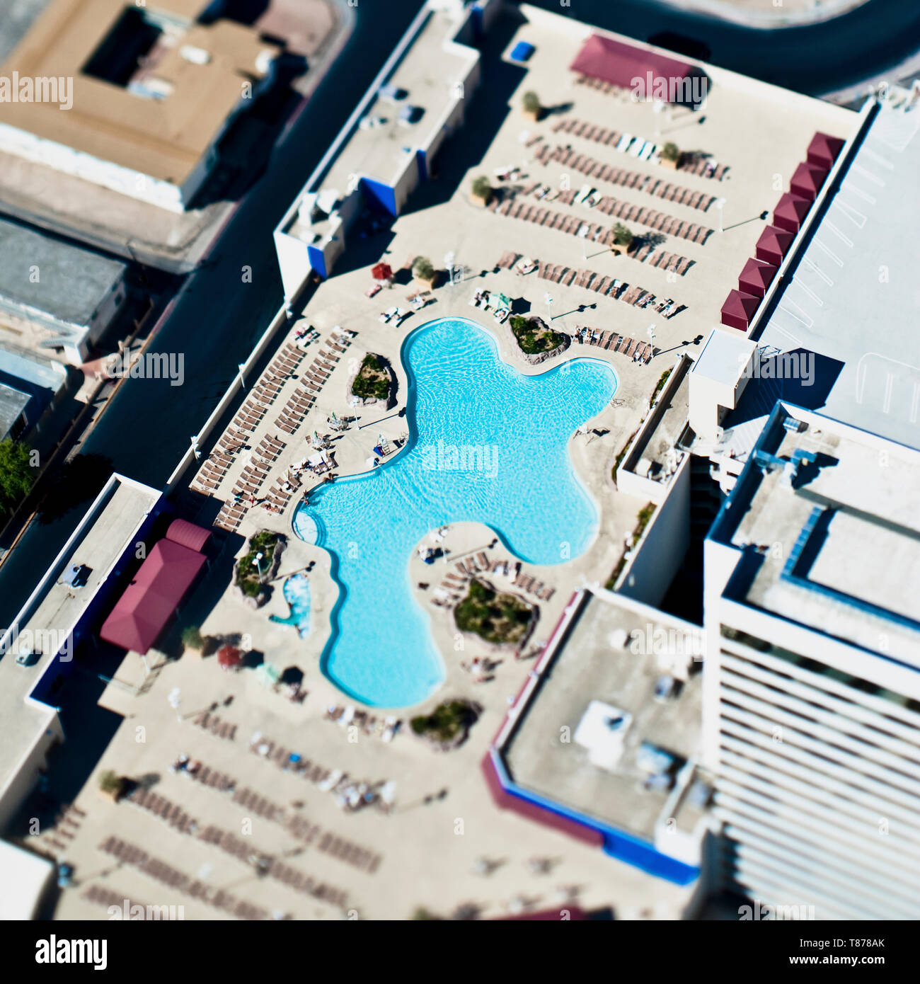 Aerial View of Swimming Pool Stock Photo - Alamy