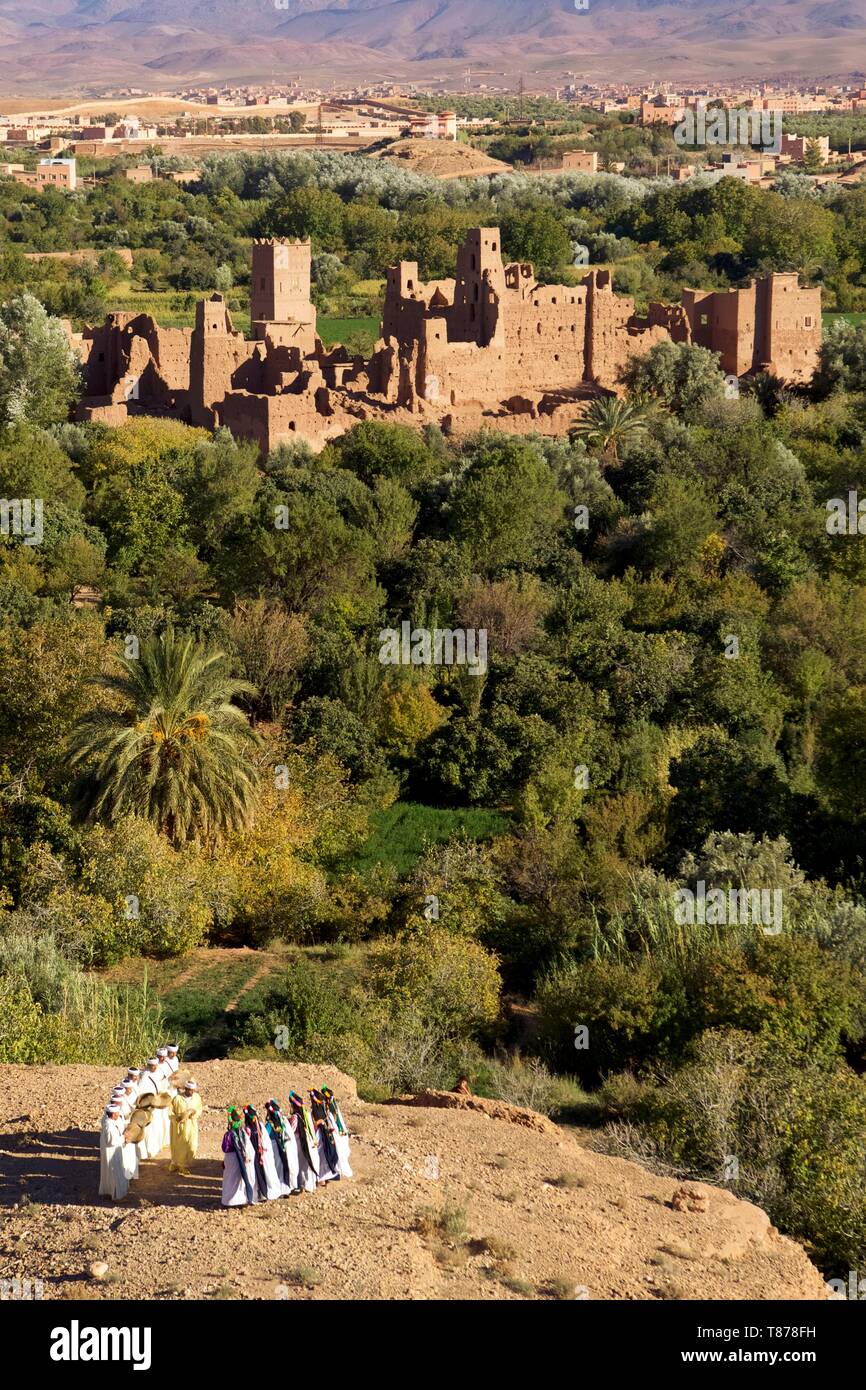 Morocco, High Atlas, Dades Valley, the valley of roses, Kasbah of El ...