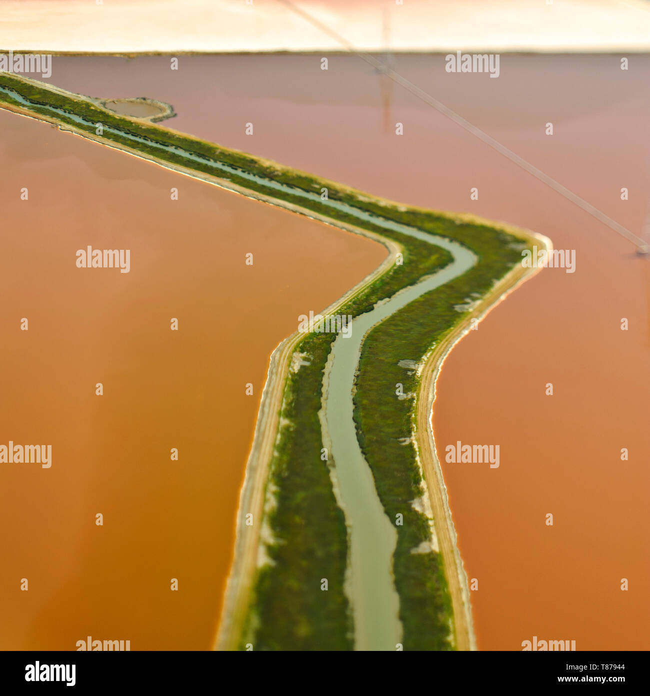 Irrigation Ditch Running Through Farmland Stock Photo - Alamy