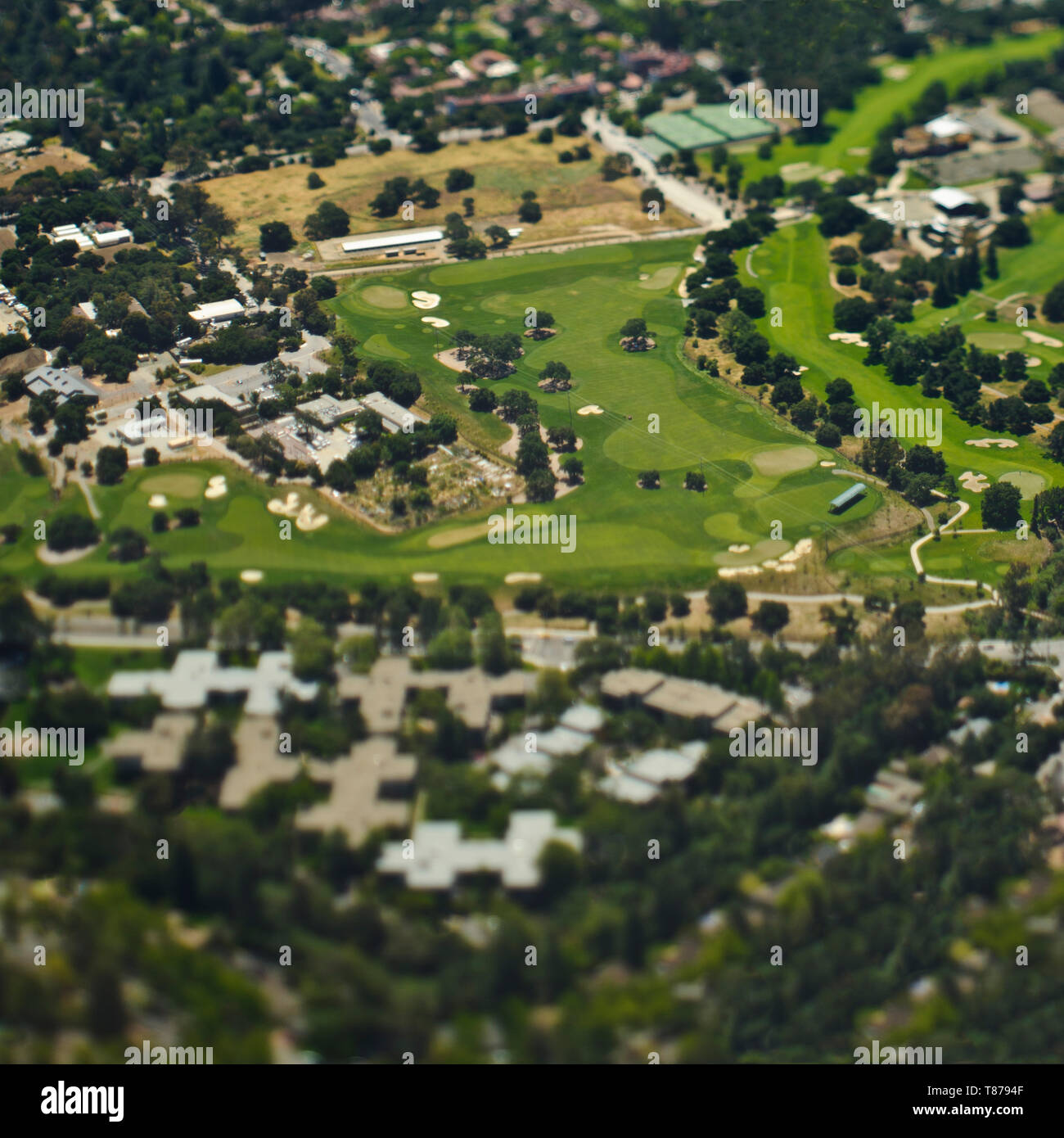 Country Club Golf Course Stock Photo - Alamy