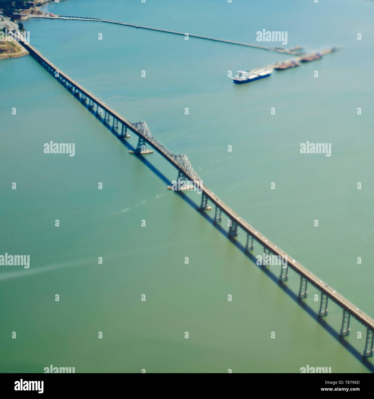 Bridge Over a Large Bay Stock Photo - Alamy