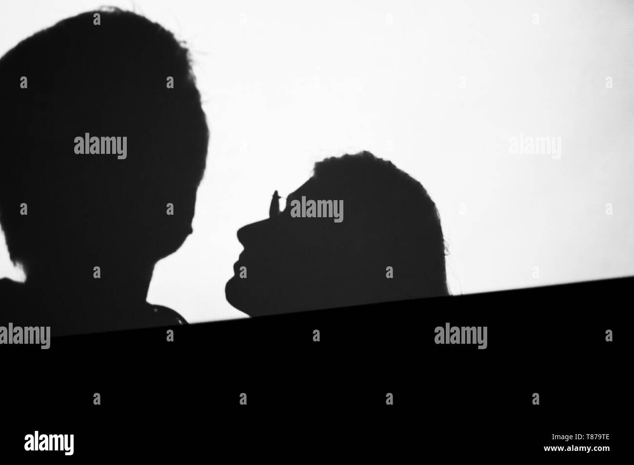 Back lit hair Black and White Stock Photos & Images - Alamy