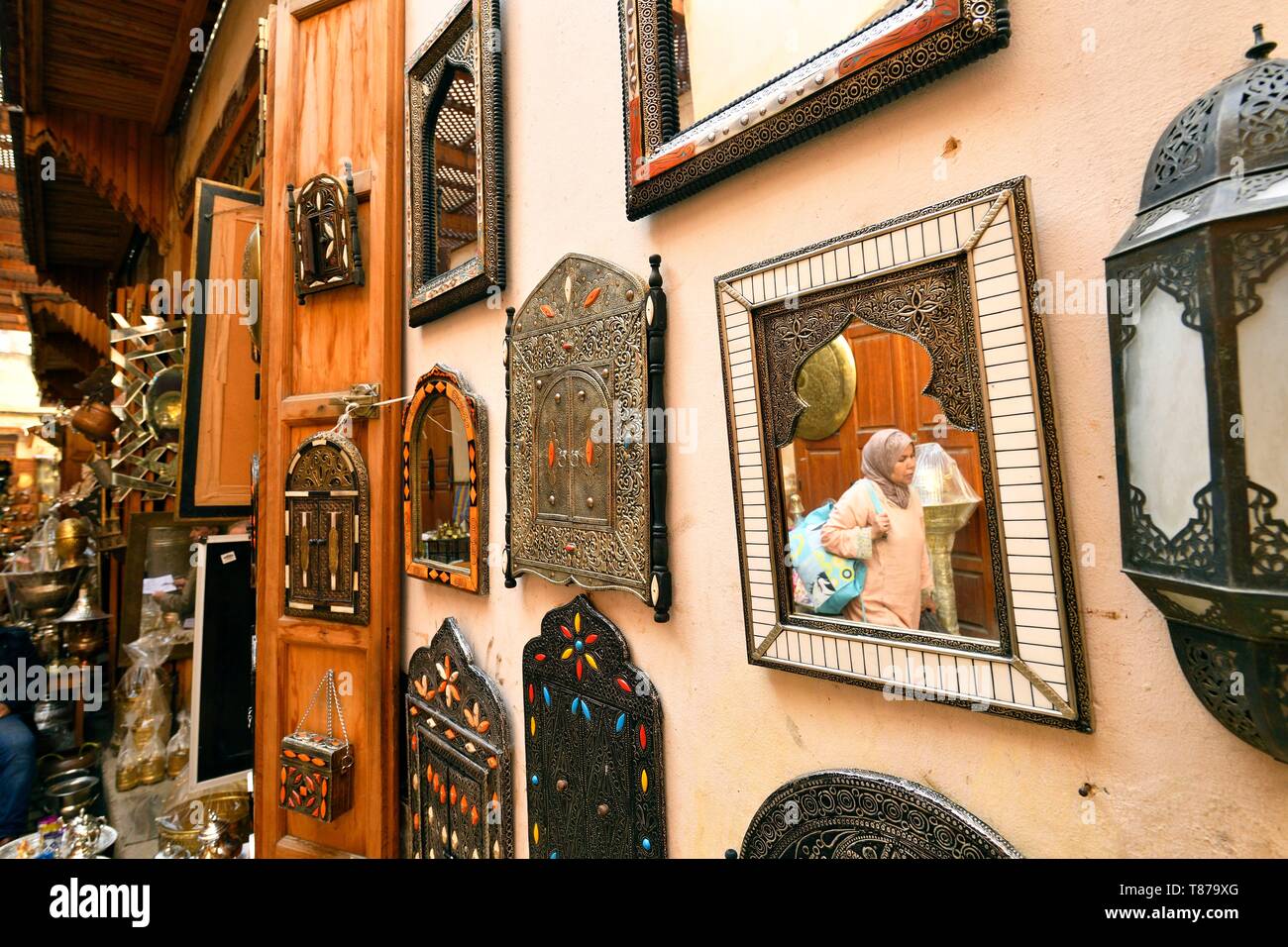 Morocco, Middle Atlas, Fes, Imperial City, Fes el Bali District, medina ...