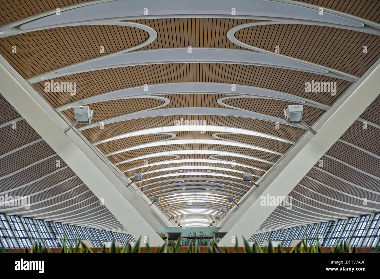 Architectural Roof Interior Stock Photo - Alamy