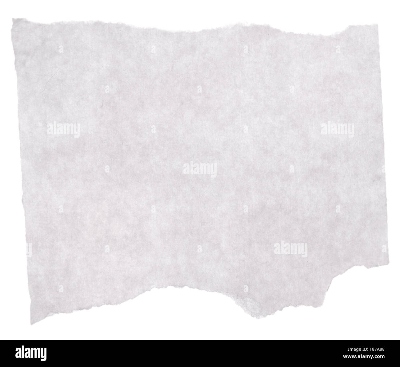 Piece of paper isolated on white background Stock Photo - Alamy