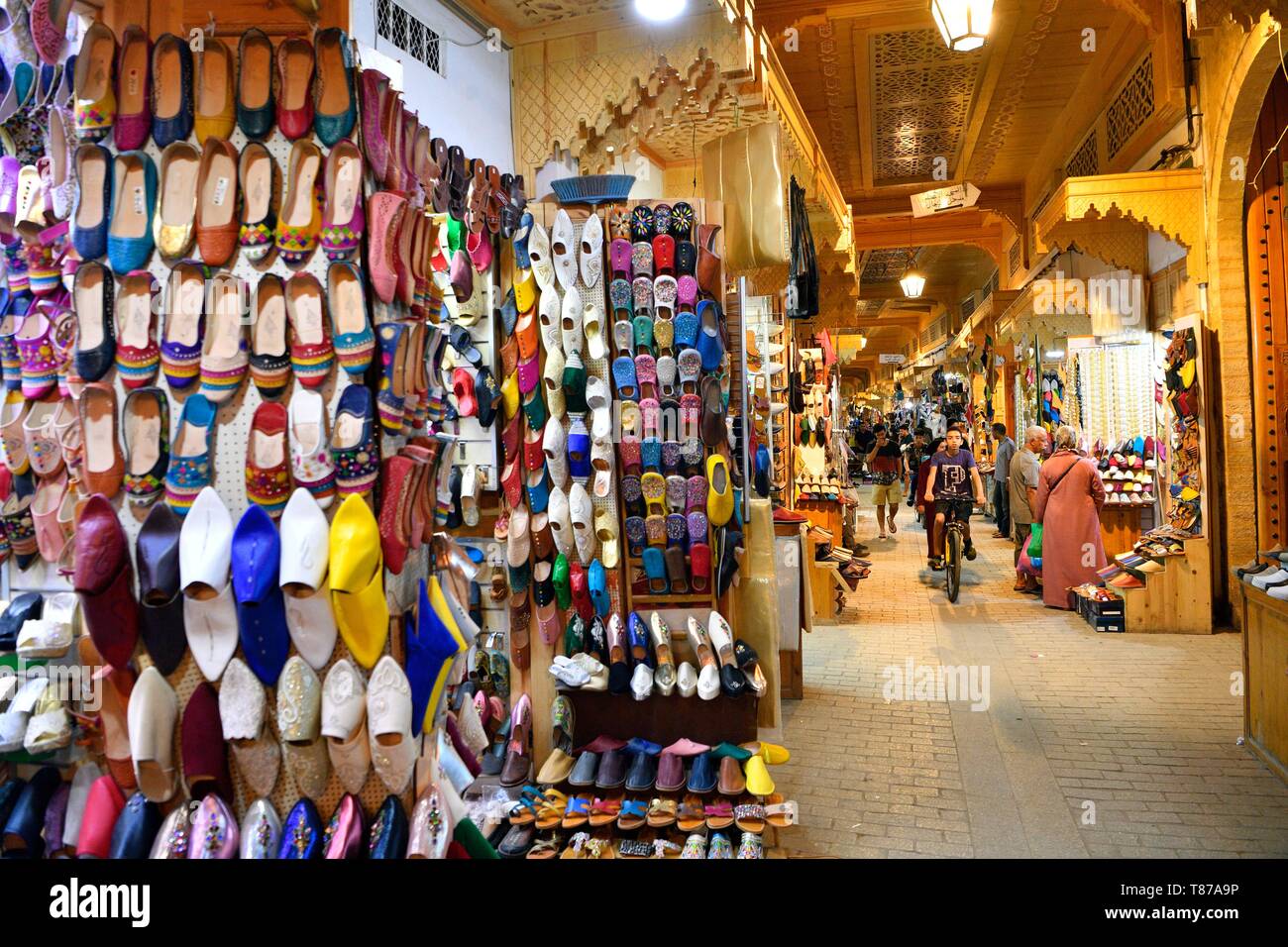 Morocco, Rabat, listed as World Heritage by UNESCO, Medina, old city ...