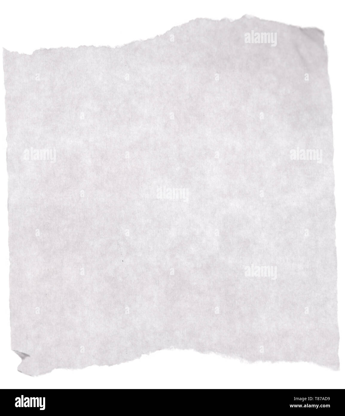 Piece of paper isolated on white background Stock Photo - Alamy