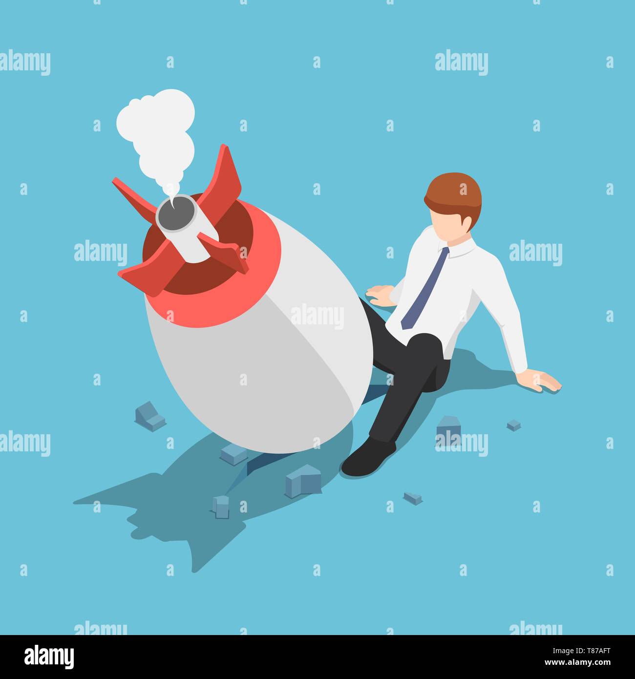 Rocket failure Stock Vector Images - Alamy