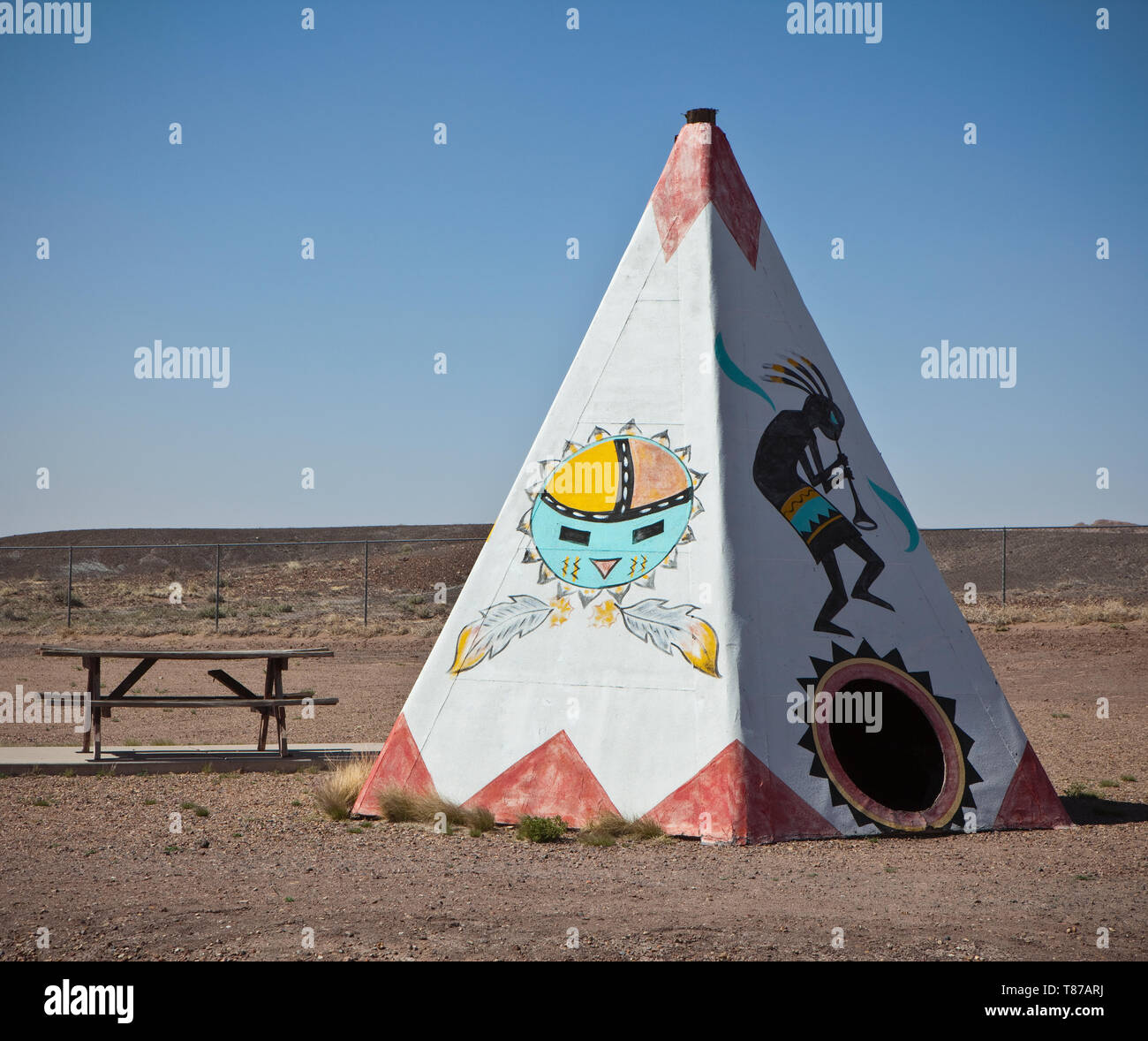 Native American Tipi Replica Stock Photo - Alamy