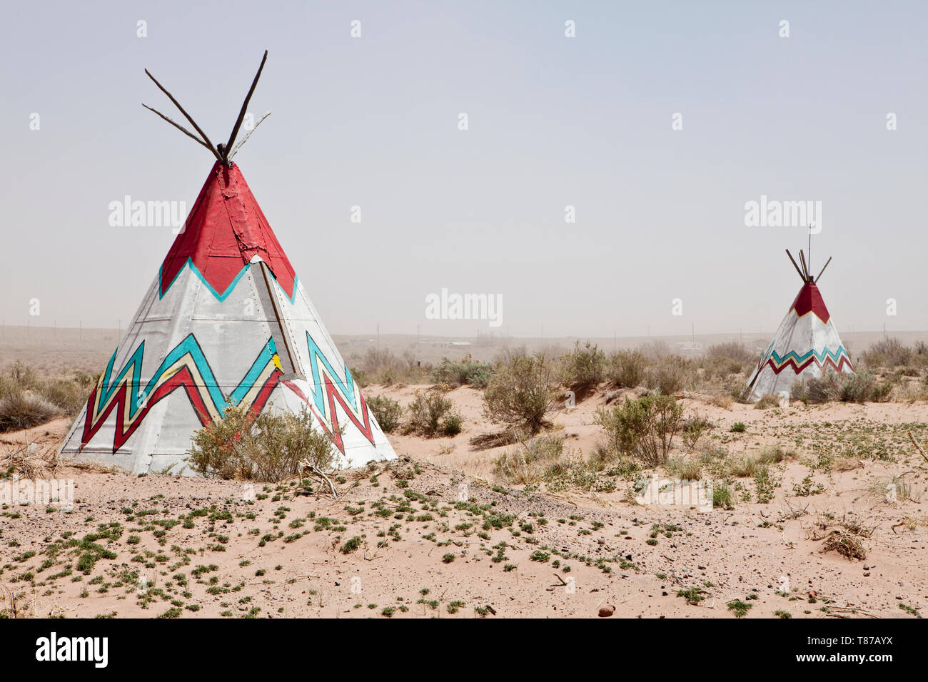 Native American Tipi Replicas Stock Photo - Alamy