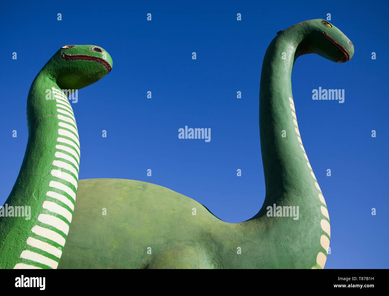 Brontosaurus Dinosaur Statues Stock Photo - Alamy