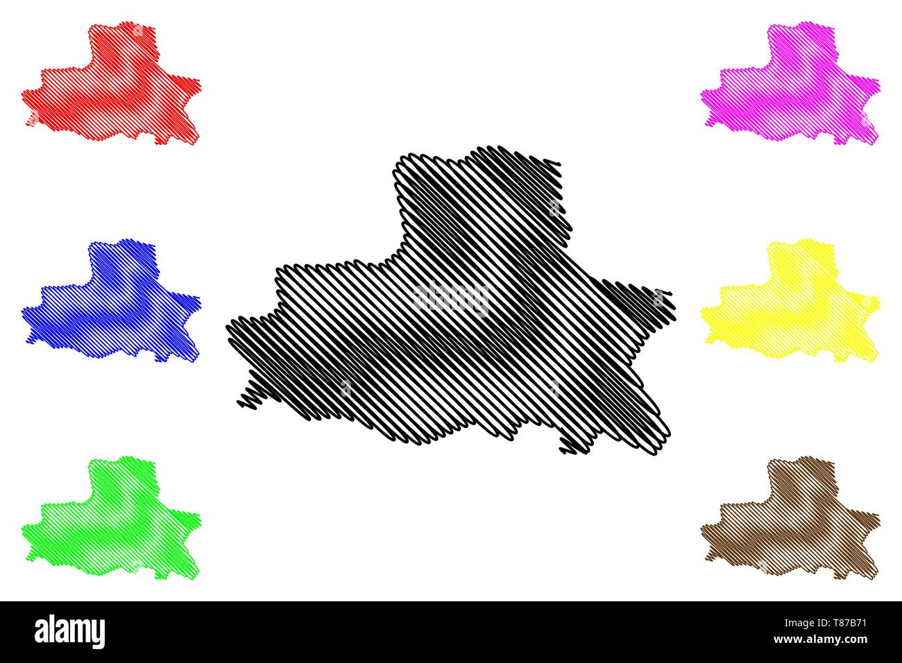 Samarqand Region (Republic of Uzbekistan, Regions of Uzbekistan) map ...
