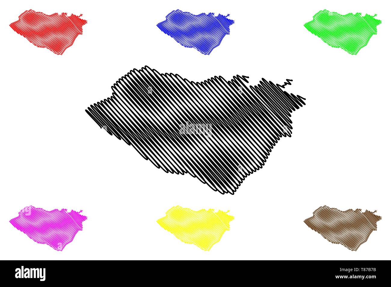 Qashqadaryo Region (Republic of Uzbekistan, Regions of Uzbekistan) map ...