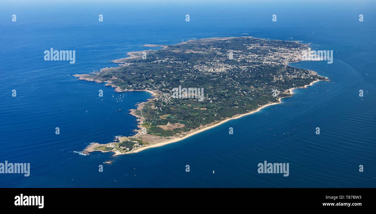 France, Vendee, Yeu island (aerial view Stock Photo - Alamy