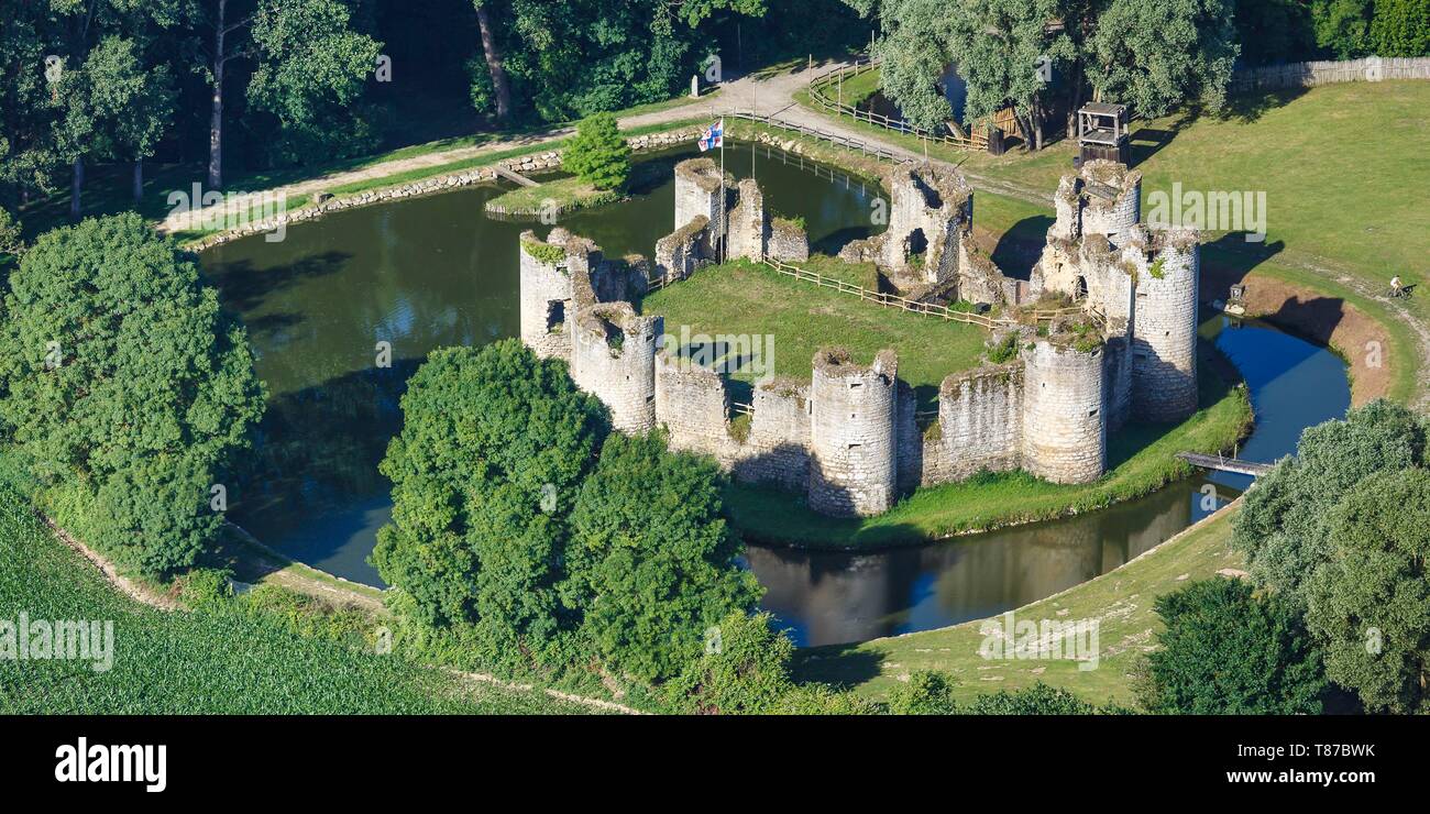Aerial view medieval castle on hi-res stock photography and images - Alamy