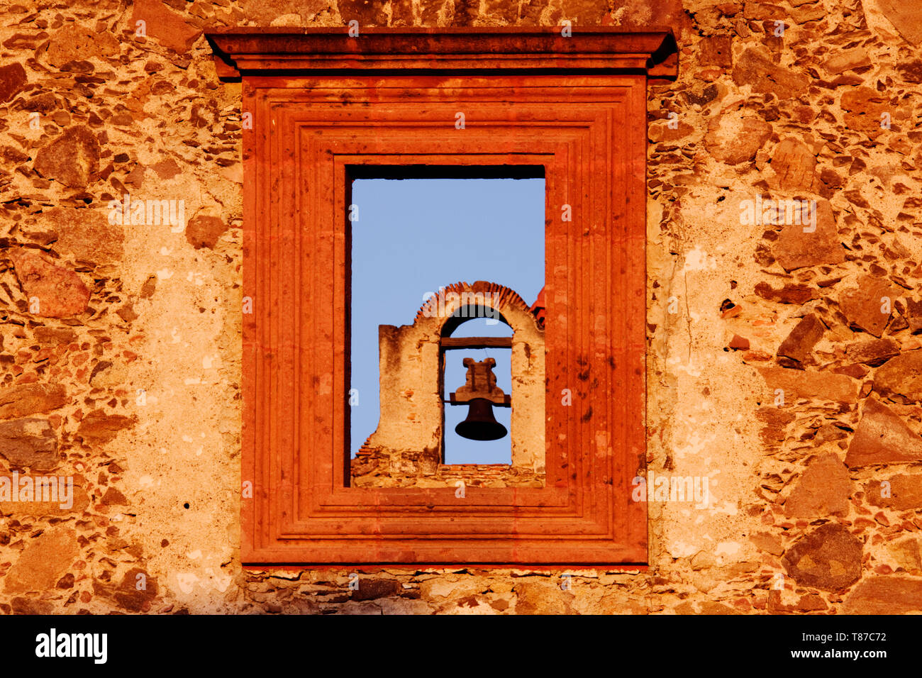 Bell Tower through Window Stock Photo - Alamy