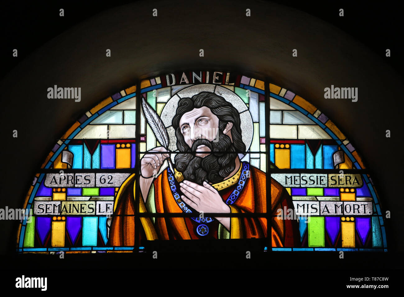 Daniel. Vitrail. Eglise Saint-Jean-Baptiste. Taninges. / Daniel ...