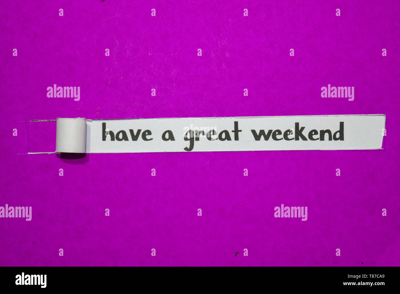 Have a great weekend, Inspiration, Motivation and business concept on ...