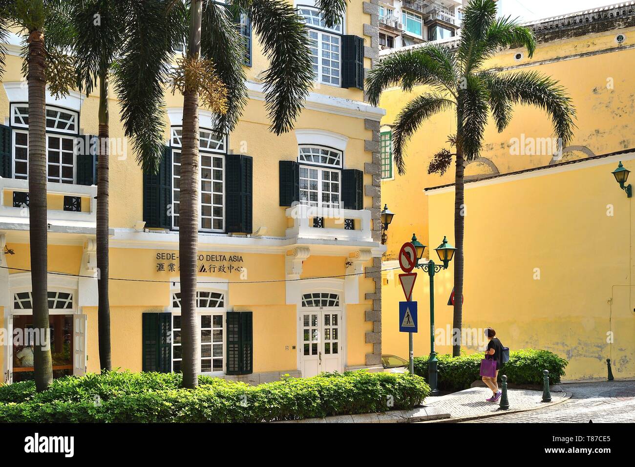 China, Macau, Historic Centre listed as World Heritage by UNESCO Stock ...