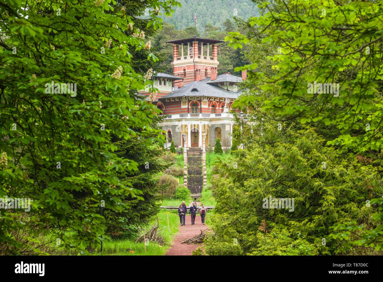 Georgia, Borjomi-Likani, famous mineral water resort, Romanov Palace ...