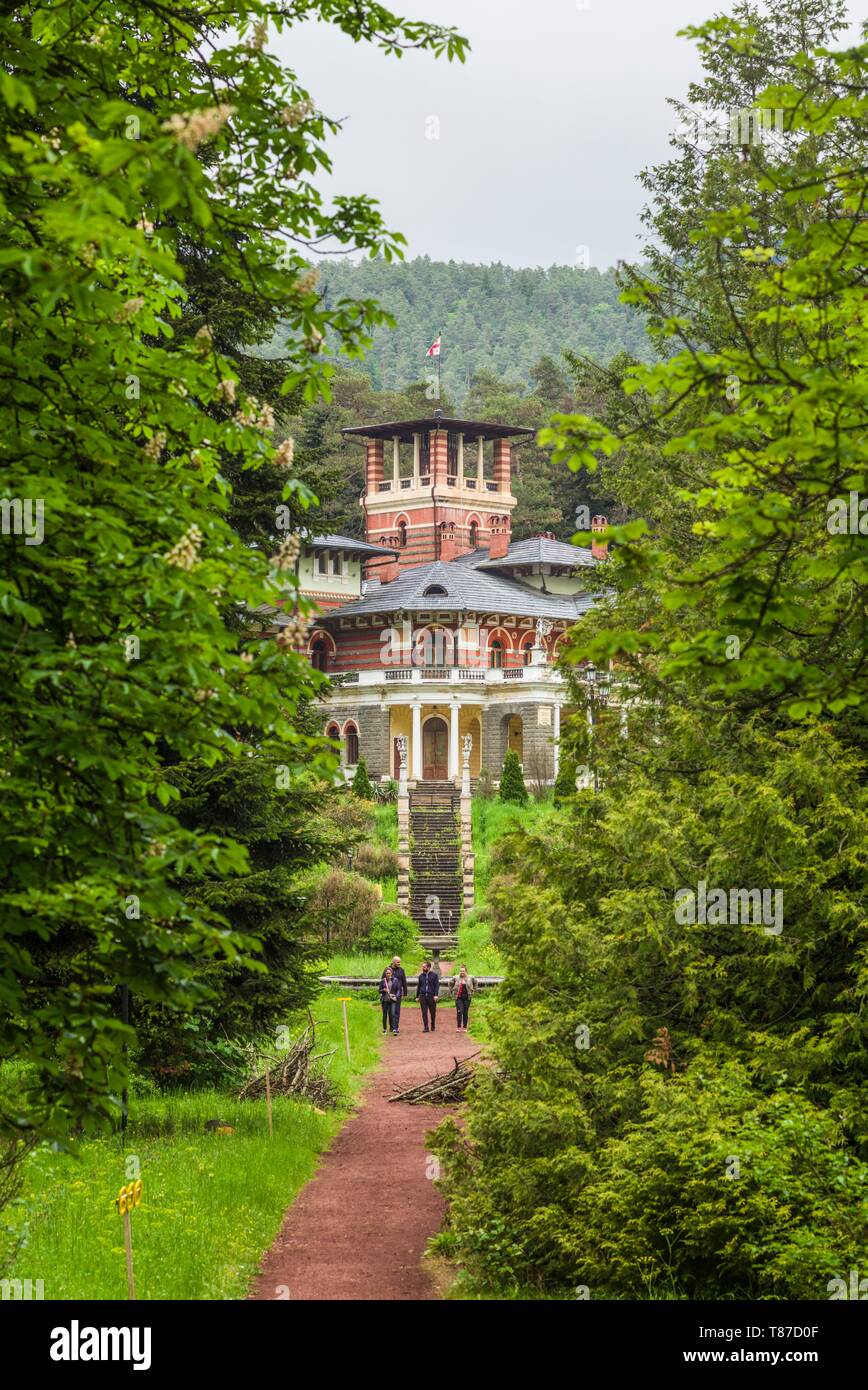Georgia, Borjomi-Likani, famous mineral water resort, Romanov Palace ...