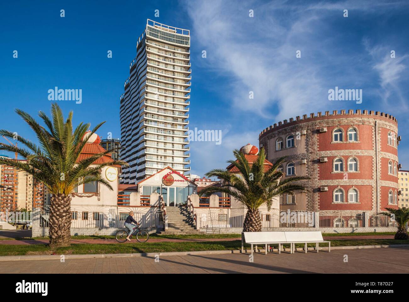 Georgia, Batumi, Batumi Boulevard, seaside promenade, architecture ...