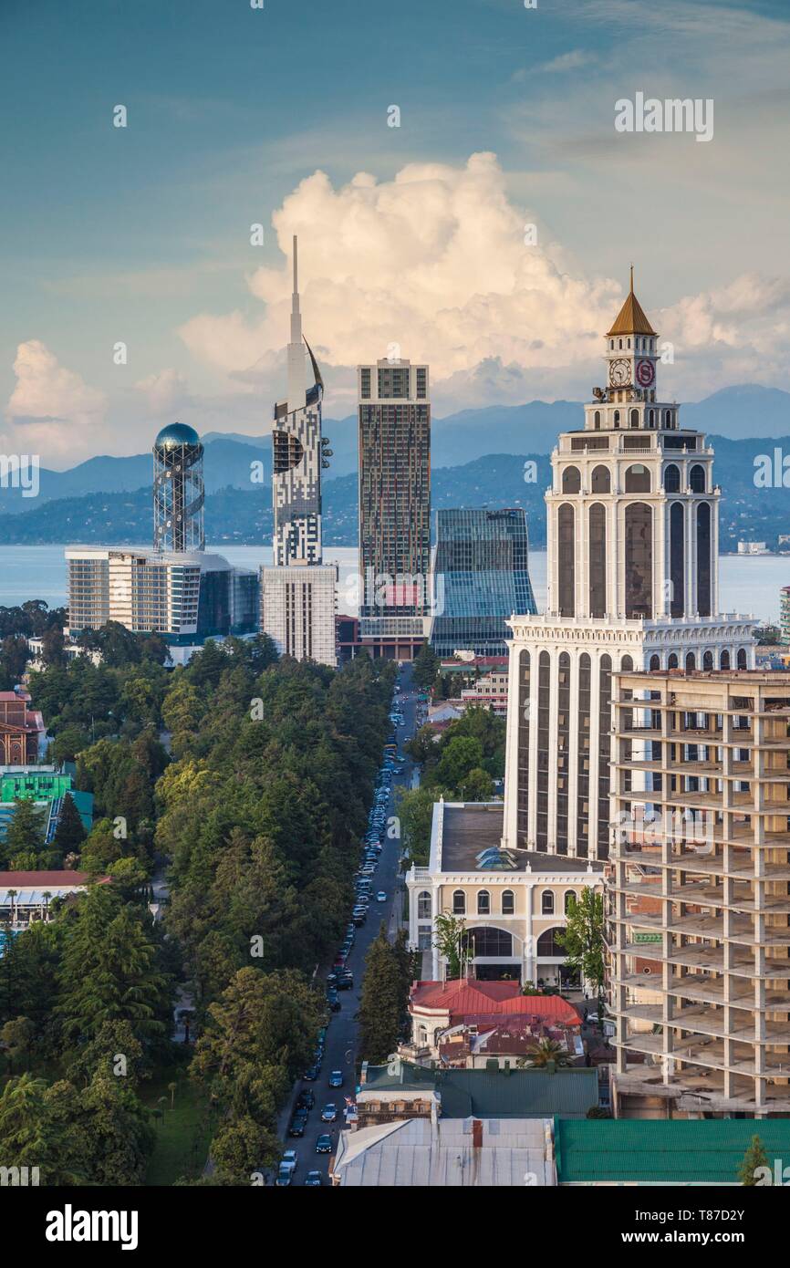 Batumi skyline by the black sea coast hi-res stock photography and ...