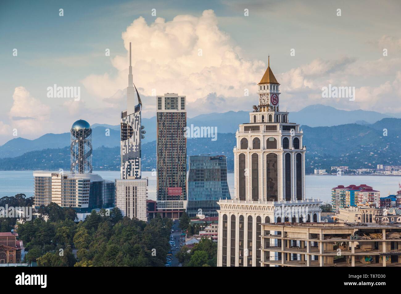 Batumi skyline by the black sea coast hi-res stock photography and ...