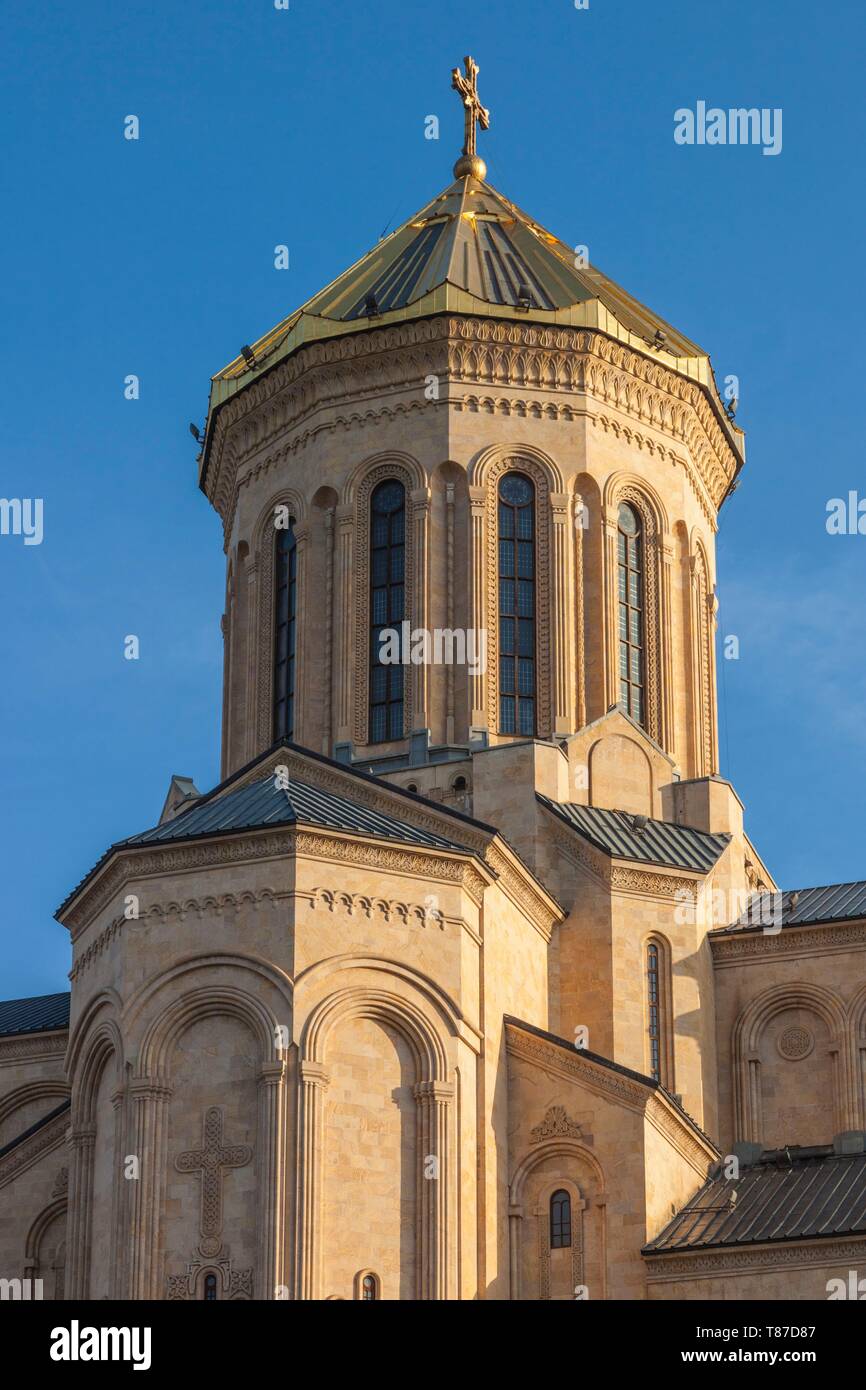 Georgia, Tbilisi, Tsminda Sameba Cathedral, exterior Stock Photo - Alamy