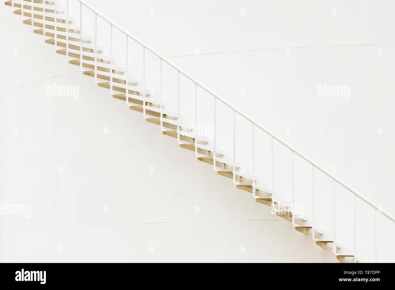 Stairs on a Water Storage Tank Stock Photo - Alamy