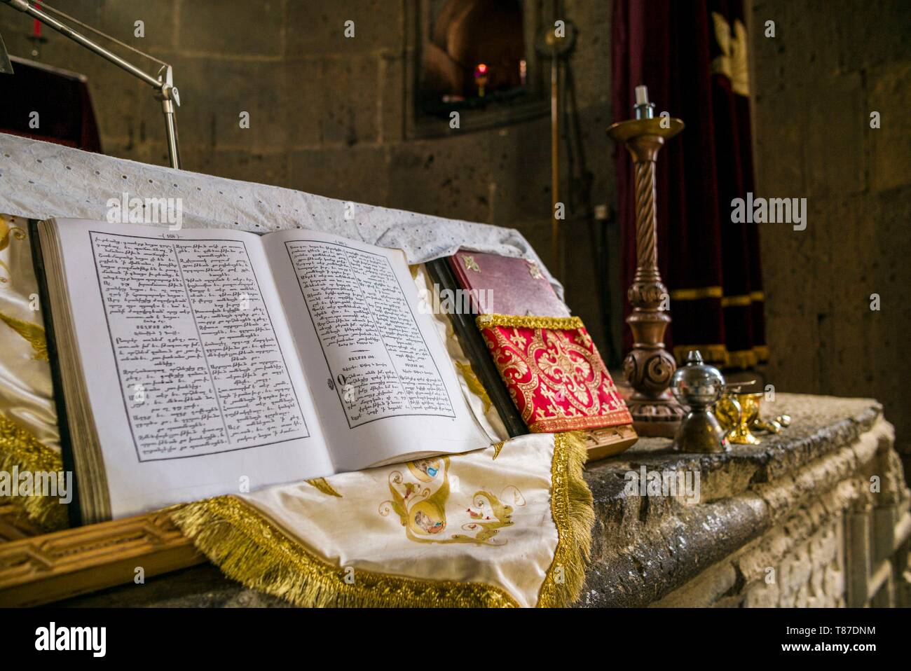Armenia, Tatev, Tatev Monastery, 9th century, interior Stock Photo - Alamy